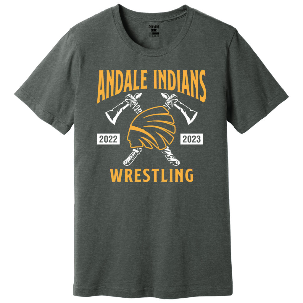 2022 Indians Wrestling Short Sleeve Tee – Andale Sports Store