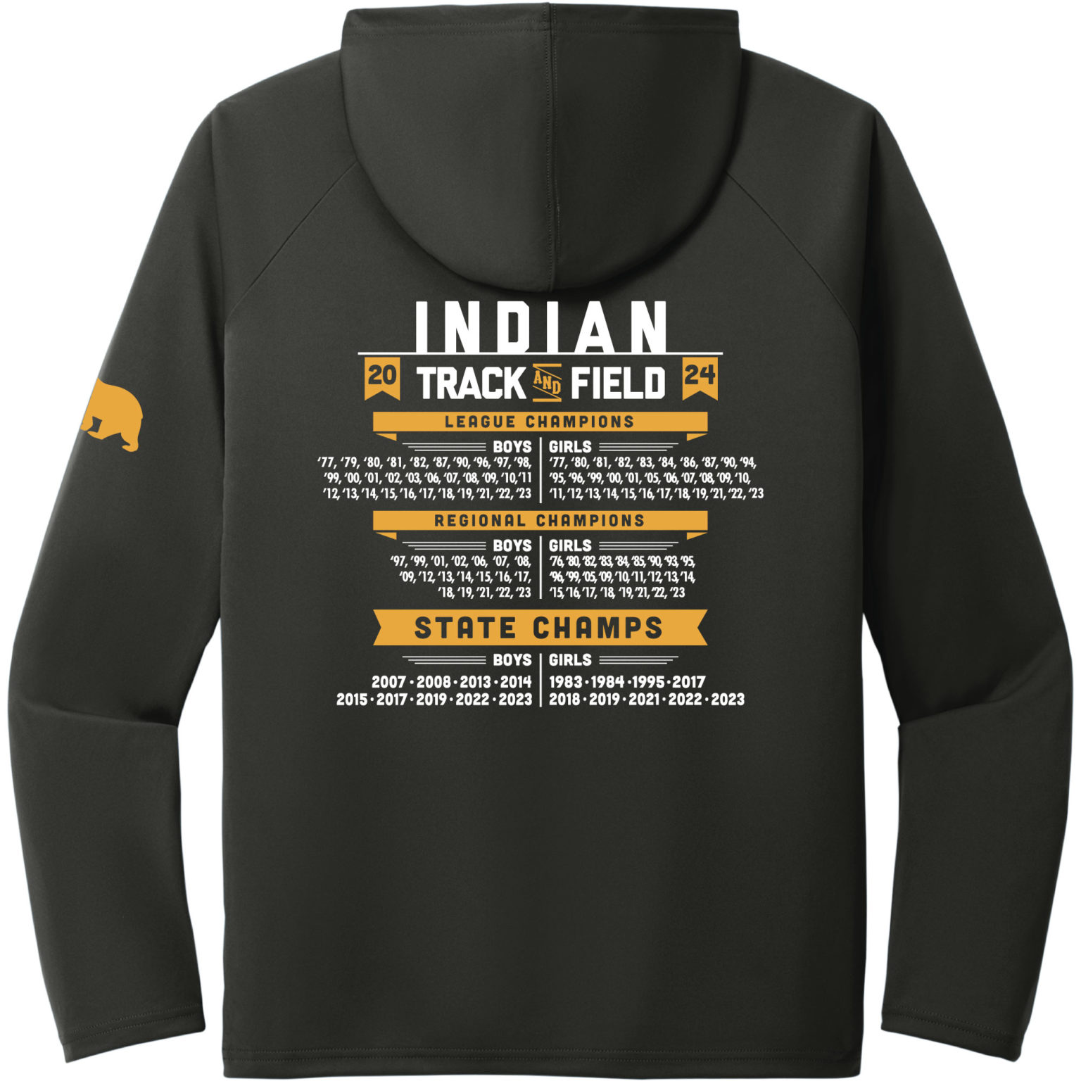 2024 Indians Track Performance Pullover Hooded Tee – Andale Sports Store